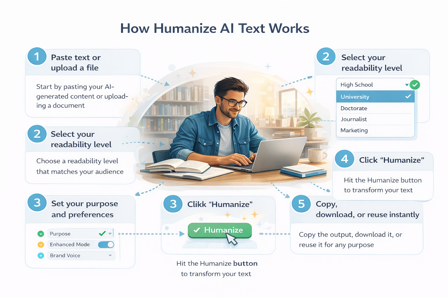 Humanize AI Text - #1 AI Humanizer | UNLIMITED Free Words